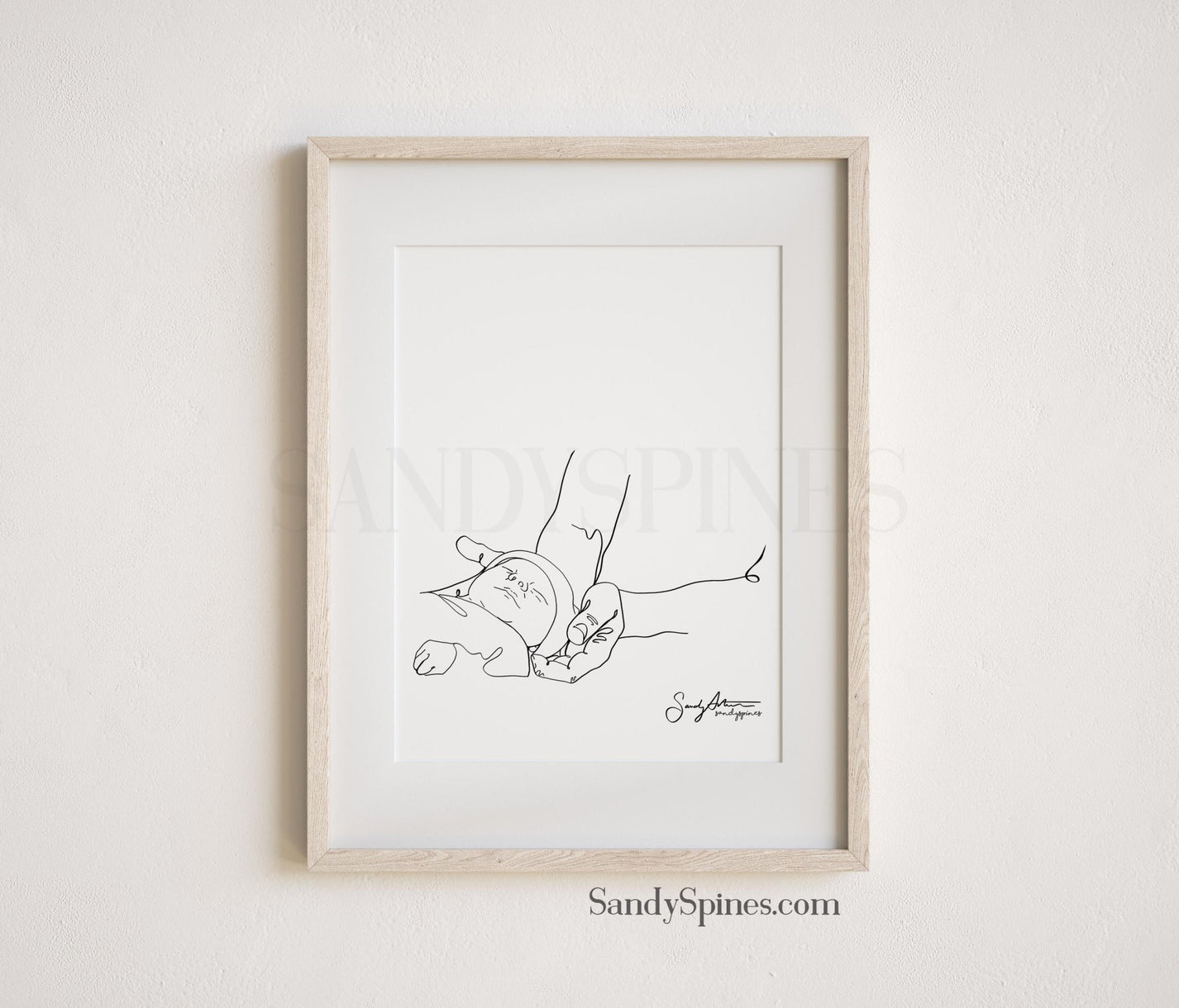 Pediatric Line Art #1 | Modern Chiropractic Art – SandySpines