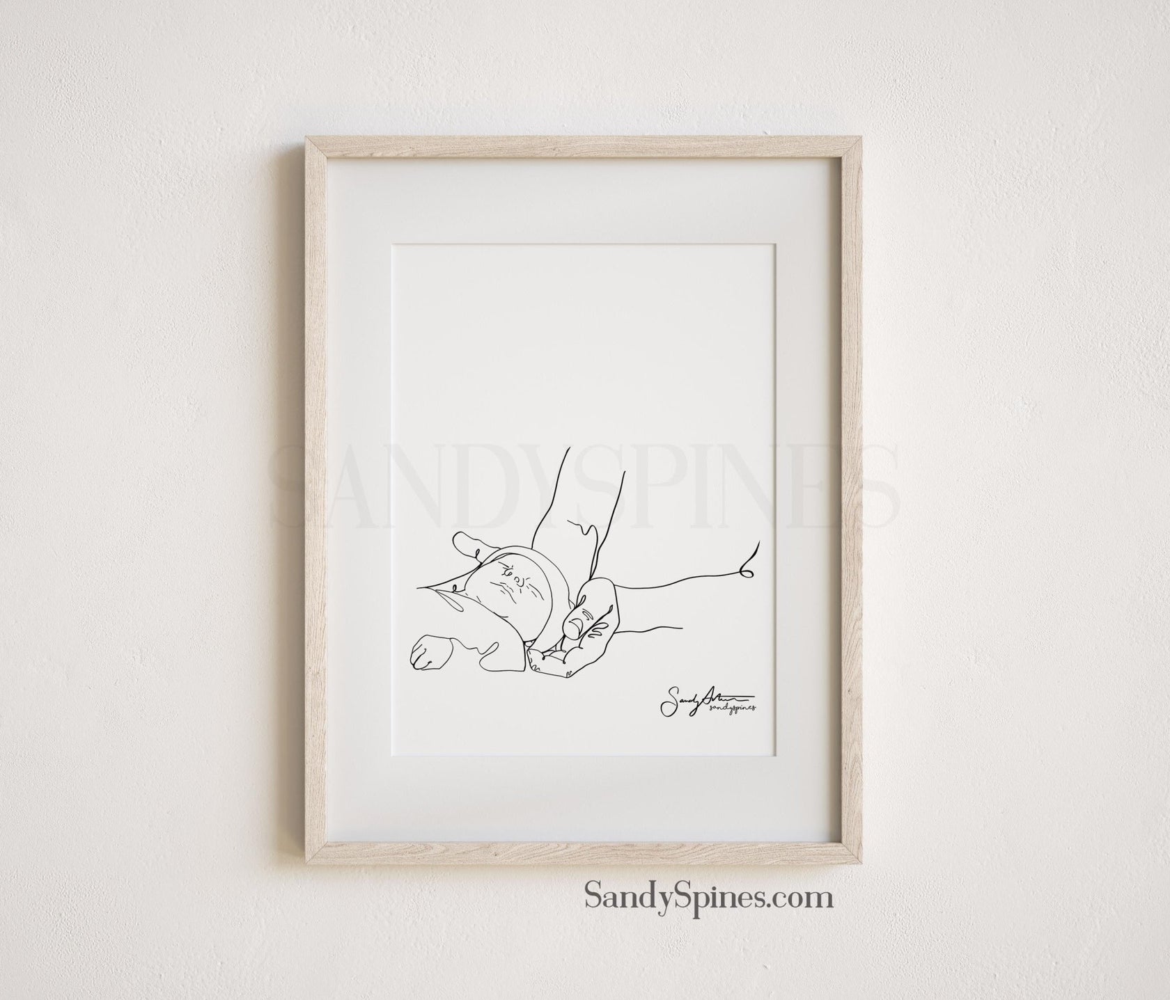Pediatric Line Art #1 | Modern Chiropractic Art – SandySpines